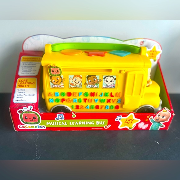 CoComelon | Toys | Cocomelon Musical Learning Bus With Alphabet Numbers Lights And Sounds | Poshmark